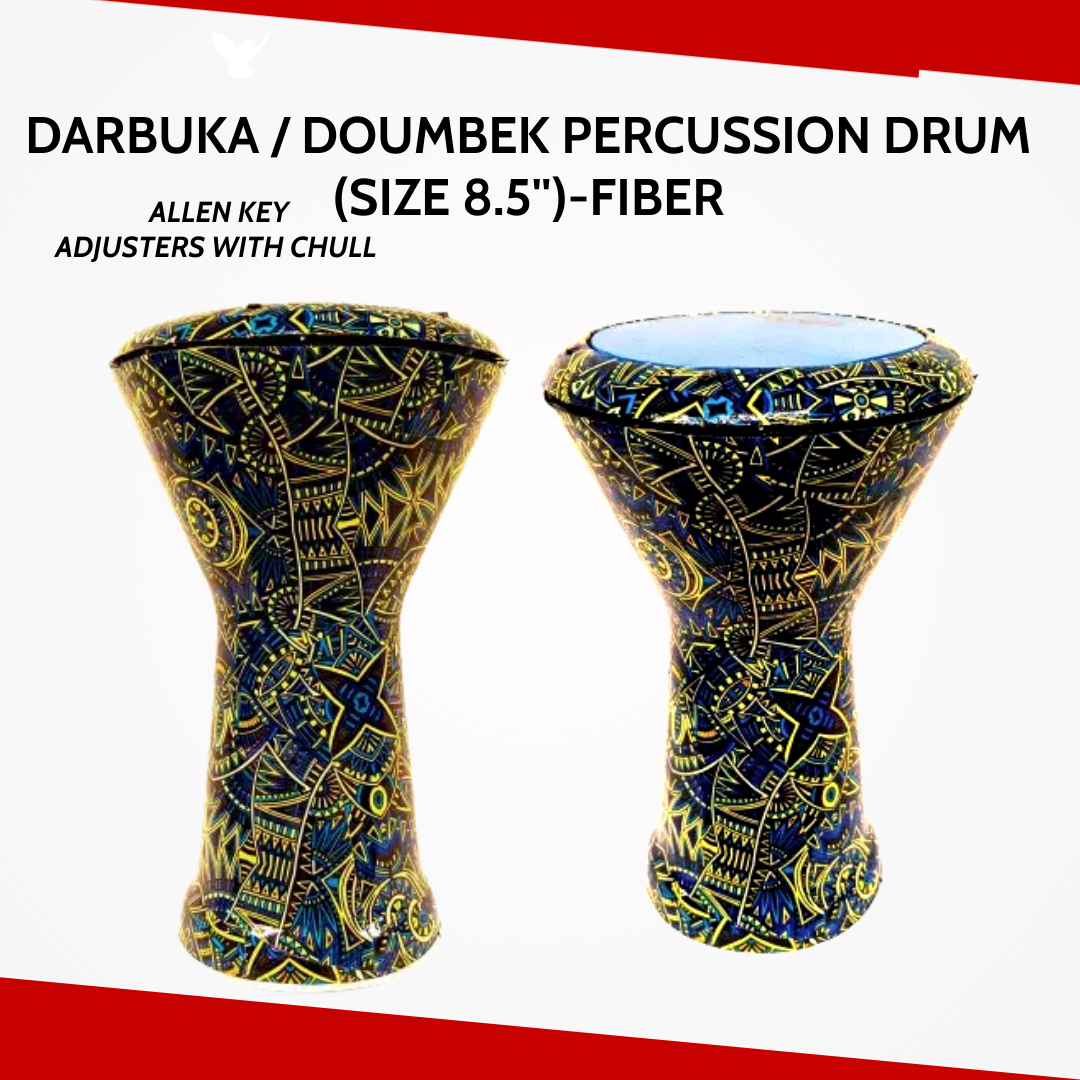 DARBUKA / DOUMBEK PERCUSSION DRUM (SIZE 8.5'') - FIBER ALLEN KEY ...